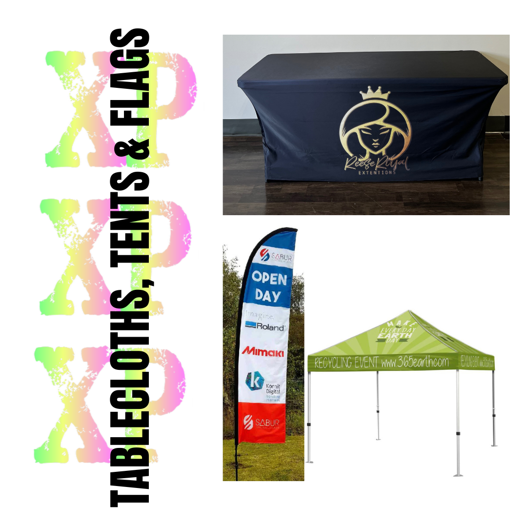 TABLECLOTHS, TENTS, & FLAGS – Xclusive Printing